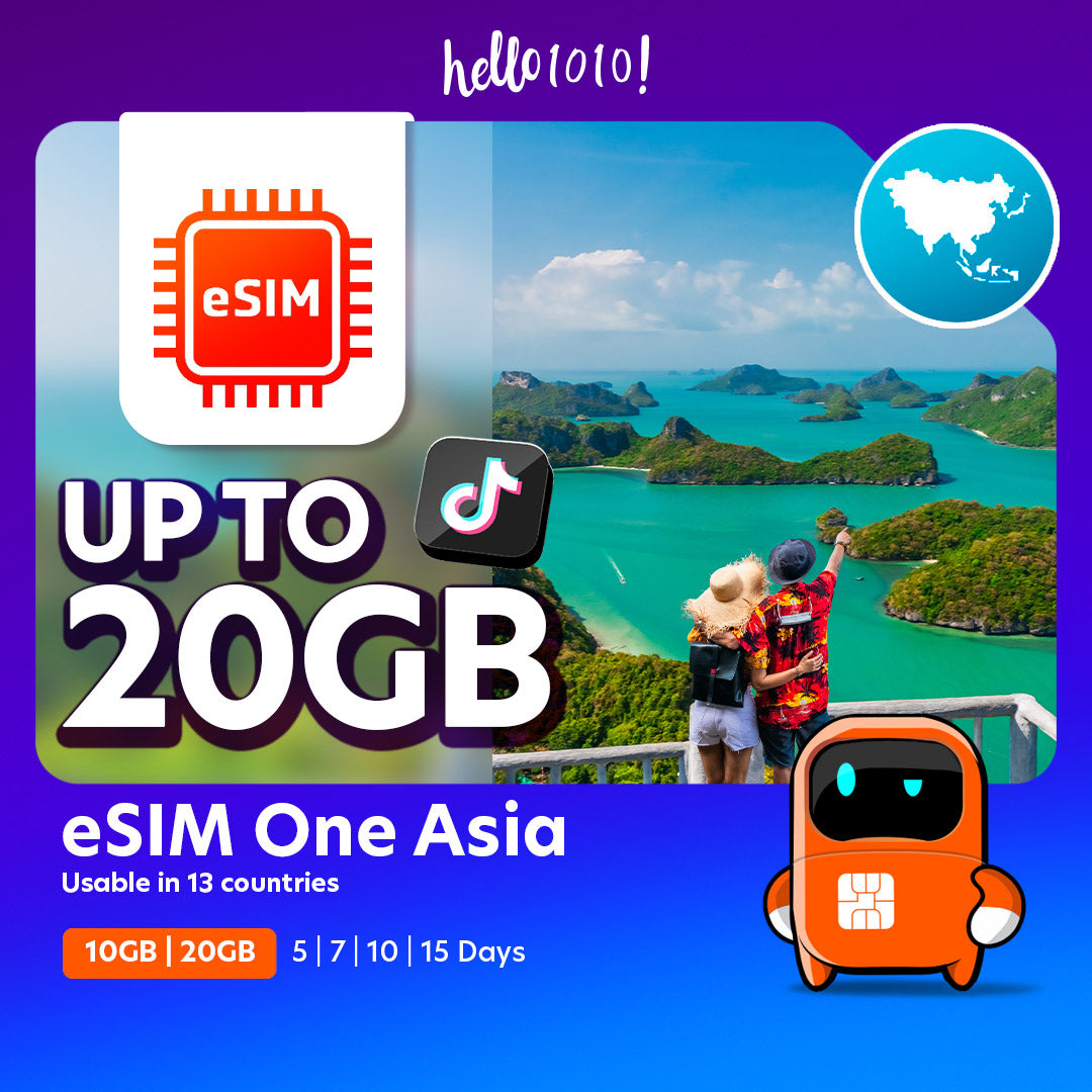 eSIM One Asia – Hello1010 Travel eSIM & SIM