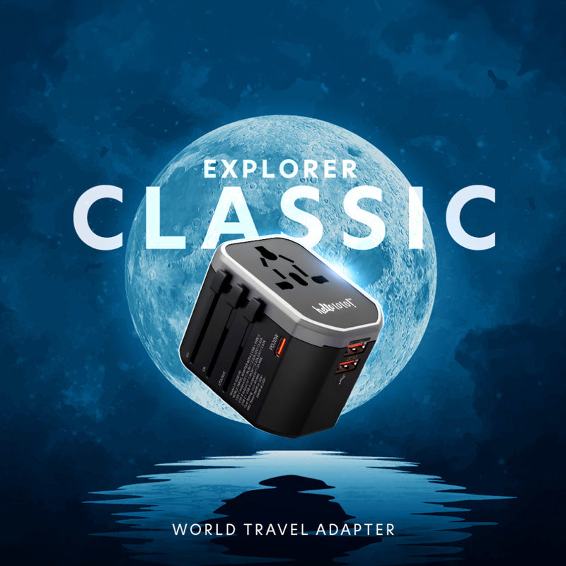 Explorer Classic World Travel Adapter – Hello1010 Travel eSIM & SIM