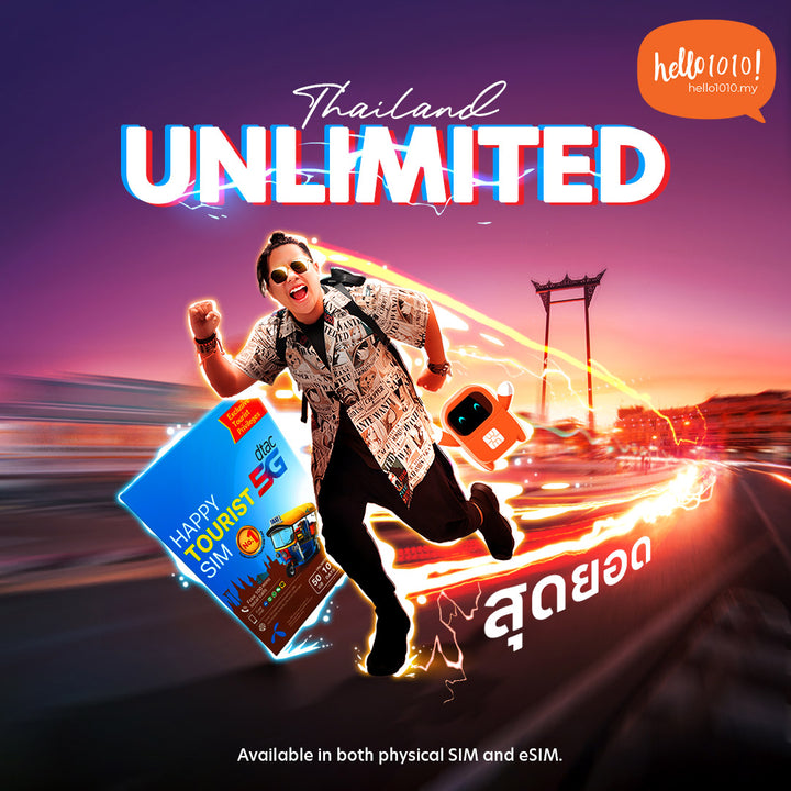Thailand Travel SIM Cards and eSIMs – Hello1010 Travel SIM