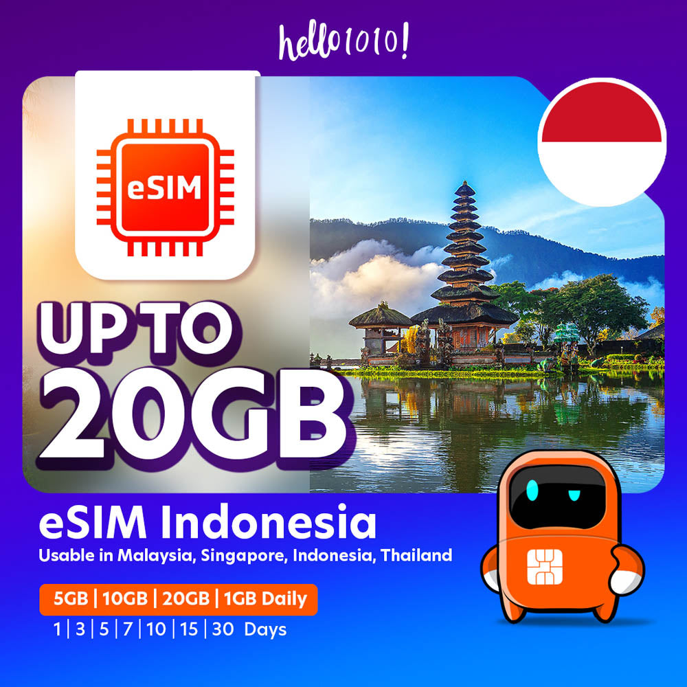 eSIM Indonesia – Hello1010 Travel eSIM & SIM