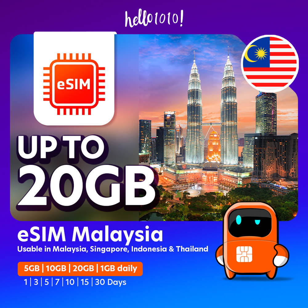 eSIM Malaysia – Hello1010 Travel eSIM & SIM